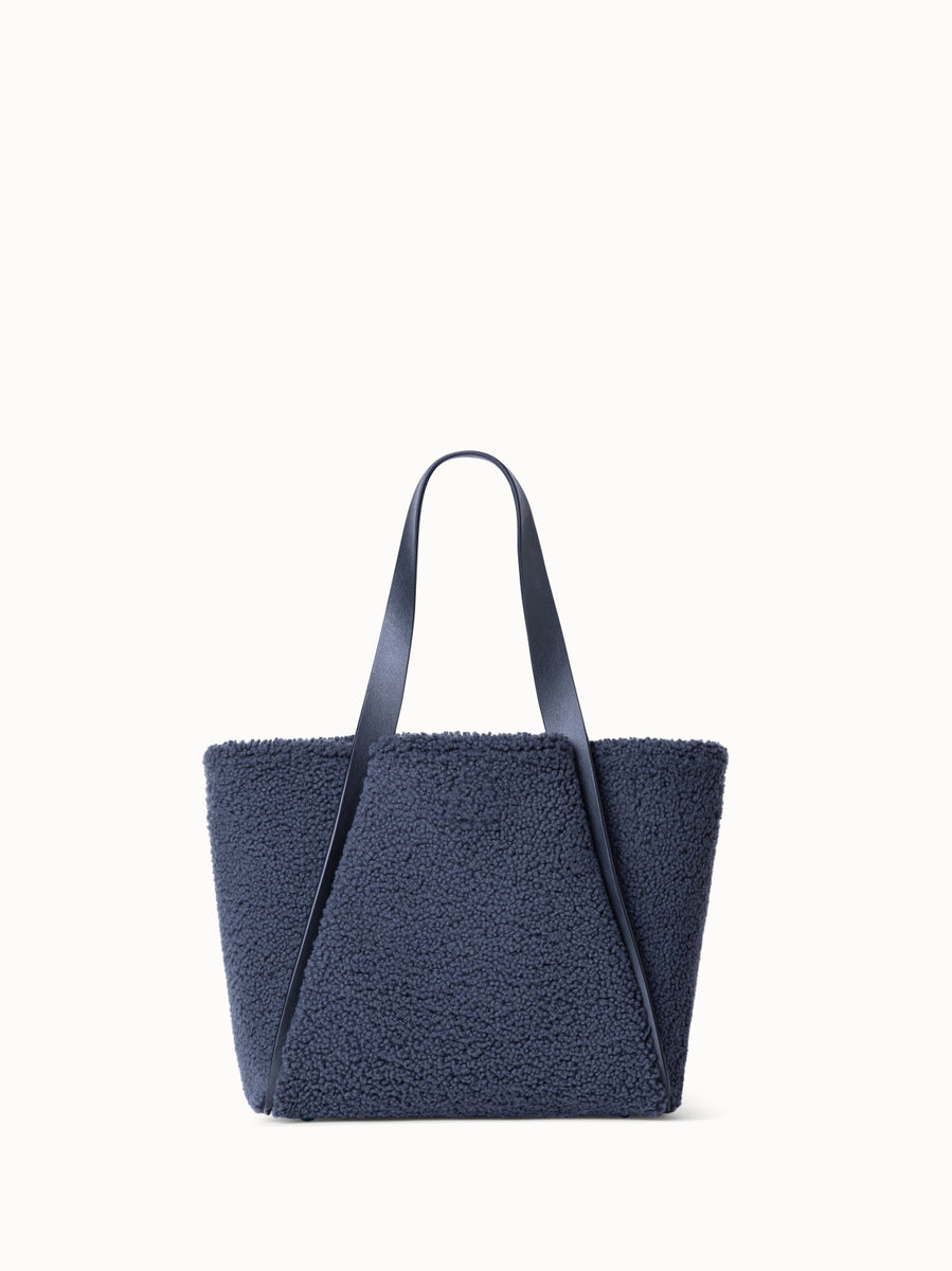 Akris® Official – Small Alex Tote Bag in Shearling